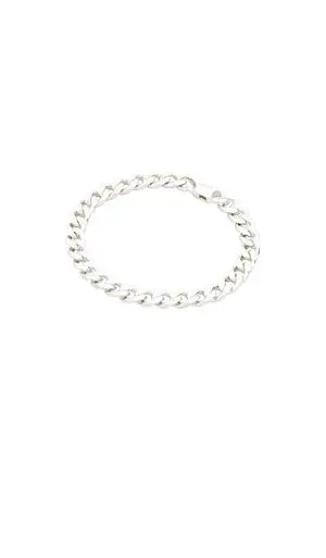TWO JEYS Unstoned Cuban Link Bracelet - Silver