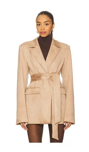 Lovers And Friends Notched Lapel Outerwear For Women