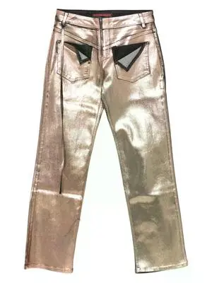 Ottolinger Metallic-panel Straight-leg Jeans