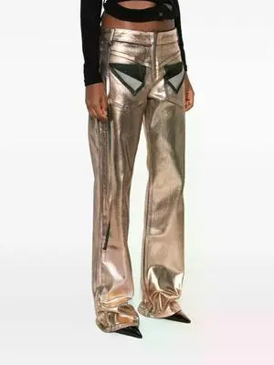 Ottolinger Metallic-panel Straight-leg Jeans