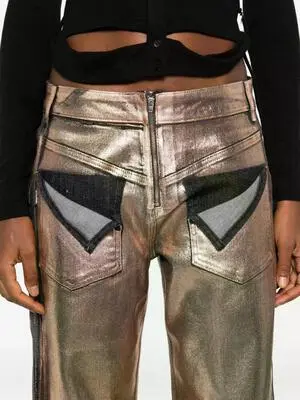 Ottolinger Metallic-panel Straight-leg Jeans
