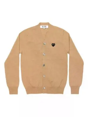 Play Comme Des Garcon Heart-appliqué Cardigan