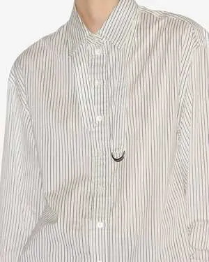 Isabel Marant Aurora Striped Shirt - Ecru/black