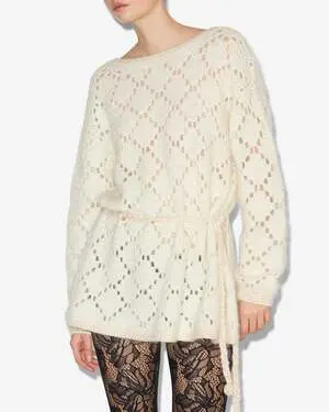 Isabel Marant Merida Crochet Sweater - Ecru