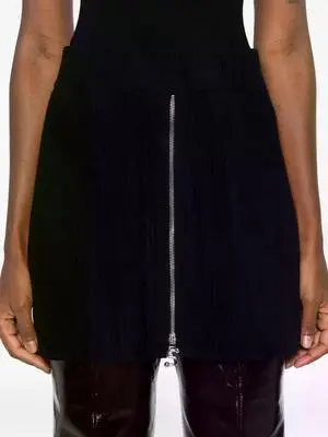 Sportmax Ribbed Zip-front Mini Skirt