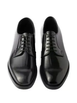 Prada Leather Lace-up Shoes - Black