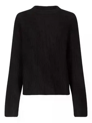 Loulou De Saison Axel Ribbed Sweater - Black