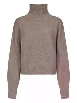 Loulou De Saison Luke Ribbed-collar Wool Sweater - Brown