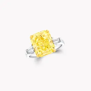Graff Promise Radiant Cut Diamond Engagement Ring - Platinum And Yellow Gold