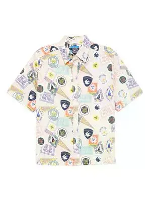 AGNES B. Badge-printed Shirt