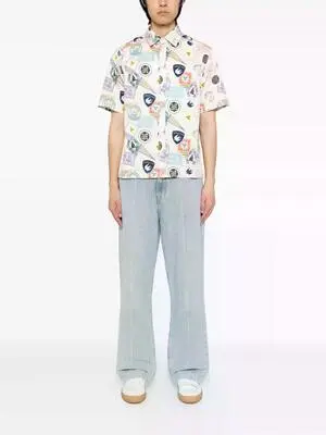 AGNES B. Badge-printed Shirt