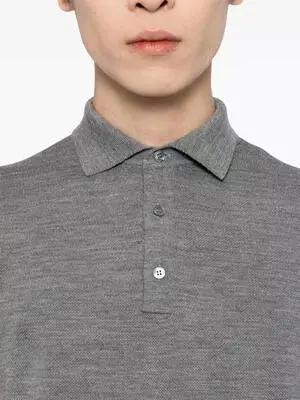 LARDINI Wool Polo Shirt