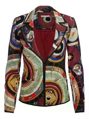 Alice + Olivia Celestial Print Blazer - Red