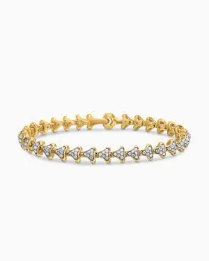 David Yurman Armory® Link Bracelet In 18k Yellow Gold With Diamonds - Diamond