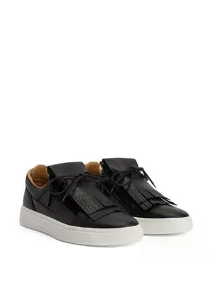 GIUSEPPE ZANOTTI Fringed Leather Sneakers