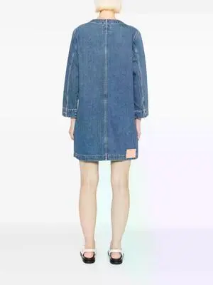 SPORT B. BY AGNÈS B. Logo-patch Denim Shirt Dress