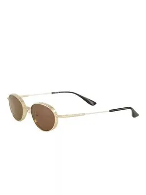 Alexander McQueen Oval-frame Sunglasses
