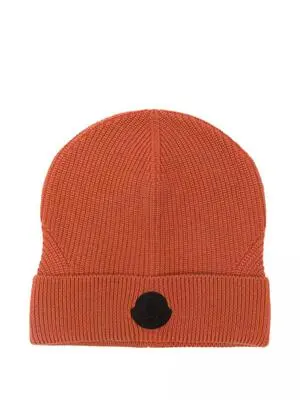 Moncler Ribbed Logo-patch Beanie