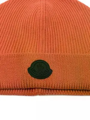 Moncler Ribbed Logo-patch Beanie