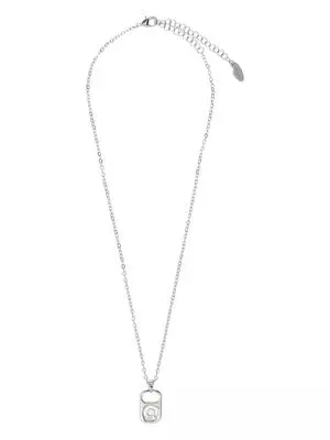 Off-White Chain-link Pendant Necklace - Silver