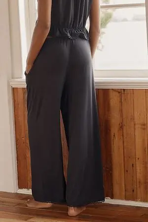 LYREBIRD Briar Lace-trim Pants - Black