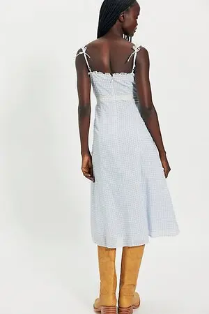 For Love & Lemons Gingham Midi Dress