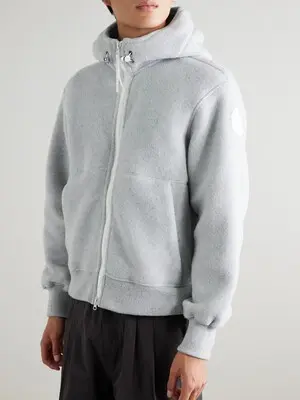 Canada Goose Chilliwack Recycled Wool-blend Fleece Zip-up Hoodie