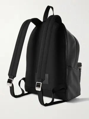Saint Laurent City Leather Backpack - Black