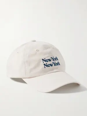 CORRIDOR Ny Ny Embroidered Baseball Cap - Neutrals