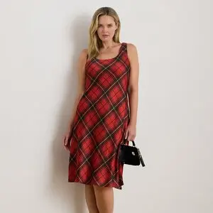 Sleeveless Plaid Dresses