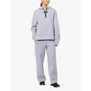 On Focus Tech Relaxed-fit Stretch-cotton Blend Hoodie - Lilac