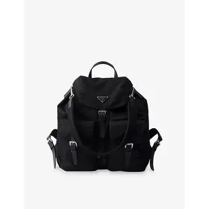 Prada Logo Backpacks For Women