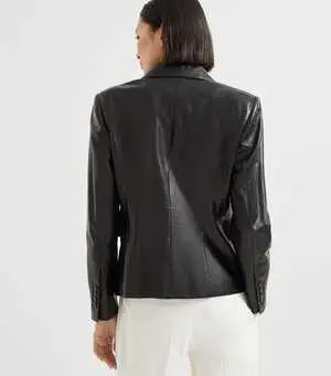 Brunello Cucinelli Nappa Leather Blazer