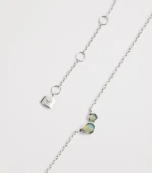 ASTRID & MIYU Sterling Opal Cluster Charm Necklace