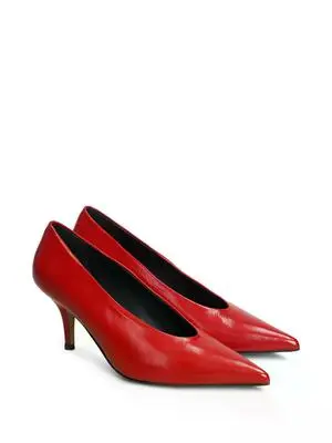 THE SELLER Pointed-toe Leather Pumps