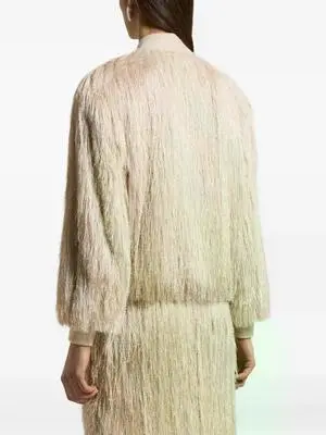 Peserico Fringed Bomber Jacket