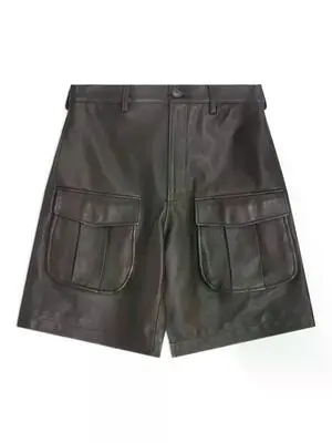 Simone Rocha Multi-pocket Leather Shorts