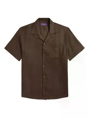 Ralph Lauren Short-sleeve Linen Shirt - Brown