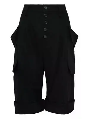 Yohji Yamamoto Button-fastening Cargo Shorts