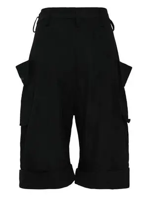 Yohji Yamamoto Button-fastening Cargo Shorts