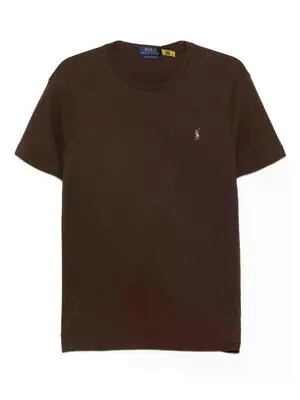 Polo Ralph Lauren Embroidered-logo T-shirt - Brown