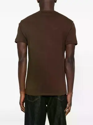 Polo Ralph Lauren Embroidered-logo T-shirt - Brown