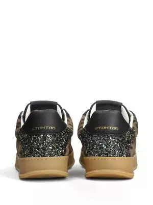 STKN Leopard-print Glitter Sneakers