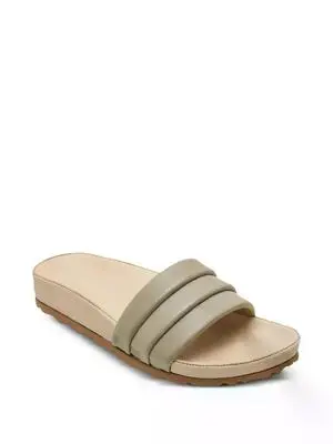 BLOC B. Tanya Padded Leather Slides