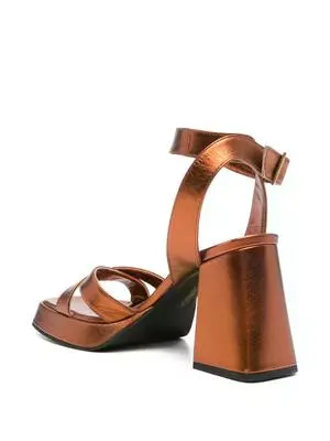 GIANPAOLO VIOZZI 95mm Crossover Ankle-strap Sandals