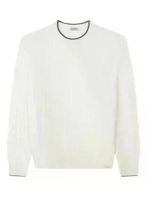 Paul & Shark Cable-knit Crew-neck Sweater