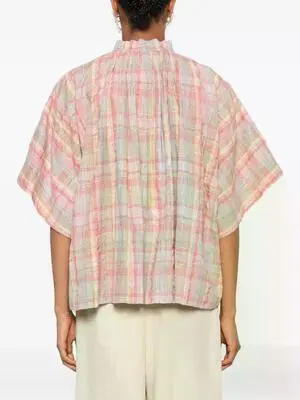 Vanessa Bruno Tassels Checked Top