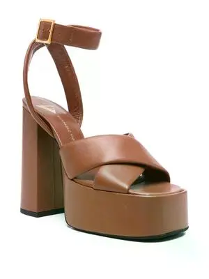 GIANPAOLO VIOZZI 140mm Crossover Platform Sandals