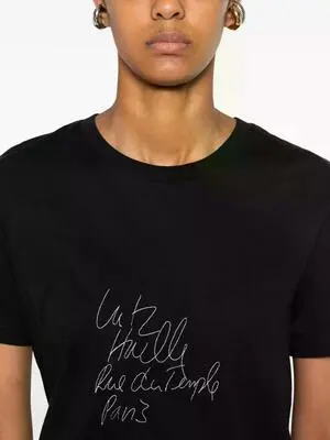 LUTZ HUELLE Script T-shirt