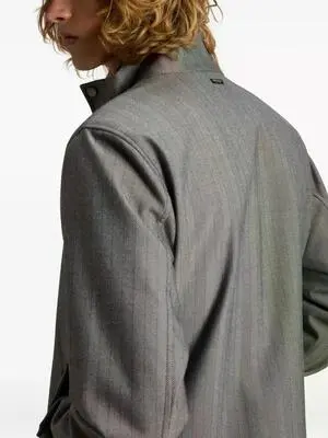 Woolrich Herringbone-pattern Coat - Grey